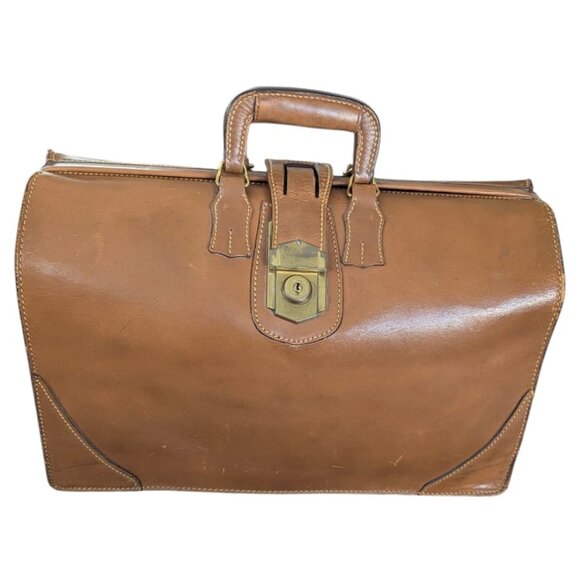 Vintage | Bags | Vintage 95s1960s Leather Expandable Hinged Mouth ...
